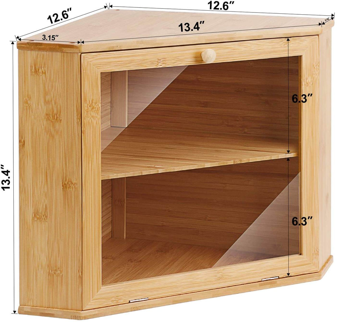 Corner bread box cabinet store